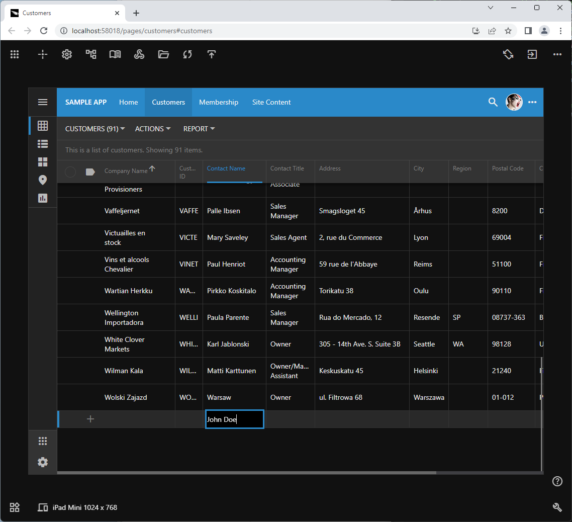 Code On Time How To Edit Row On Start